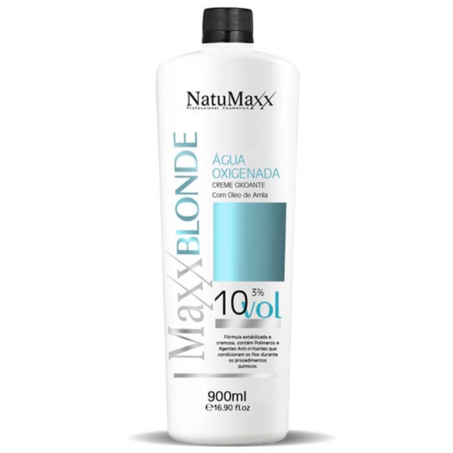 Água Oxigenada Ox Maxx Blonde 10 Vol – 900ml - Natumaxx - Água ...