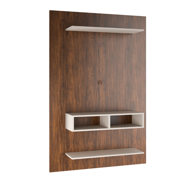 Painel para TV Byte Imbuia/Off White -Viero Móveis - Painel para TV ...