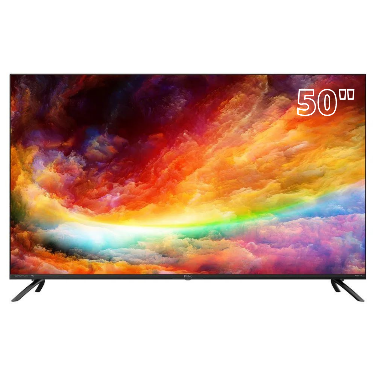 Smart Tv Led 50" Uhd 4K Ptv50Rcg70bl Roku Tv Com Processador Quad Core ...
