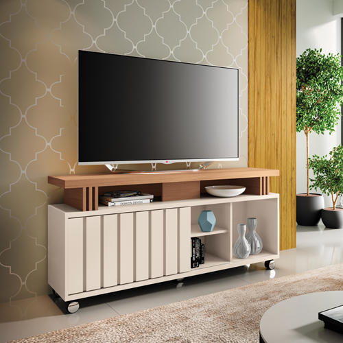 Bancada Briz 1.3 Off White/ Nature 1866- Bortolloti- Hb Móveis ...