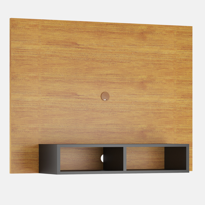 Painel para TV Jazz Mel/ Preto- Viero Móveis - Painel para TV Jazz Mel/ Preto- Viero Móveis ...