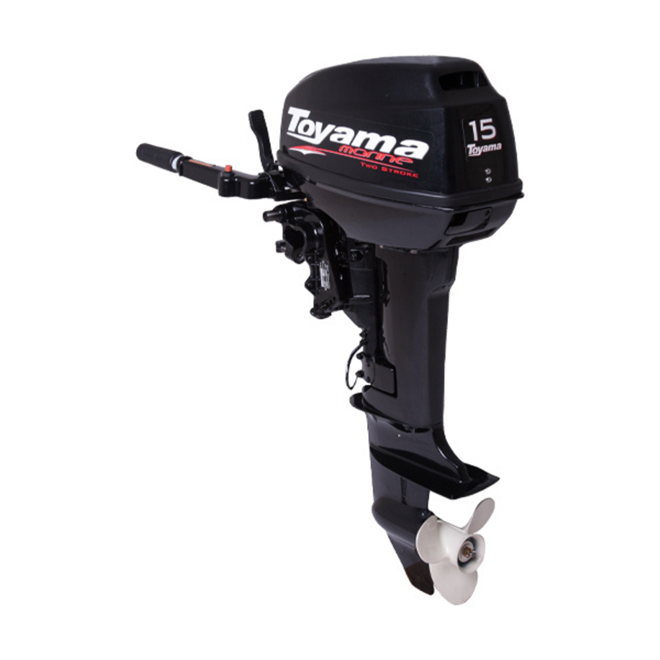 Motor de Popa com 2 Cilindros 24L 246cc TM15TS 15 HP Preto - Toyama ...