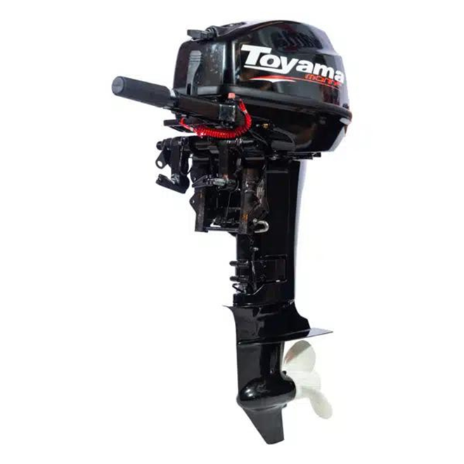 Motor de Popa com 2 Cilindros 24L 246cc TM15TS 15 HP Preto - Toyama - Motor de Popa com 2 ...