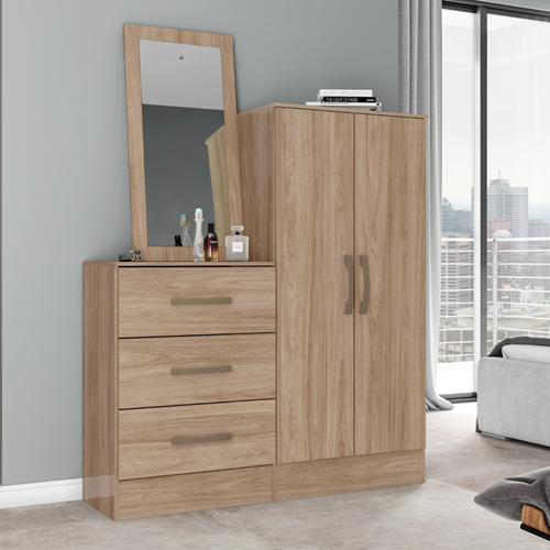 Cômoda Briz Multiuso com Espelho 2 Porta 3 Gavetas B700-198 Jequitibá ...