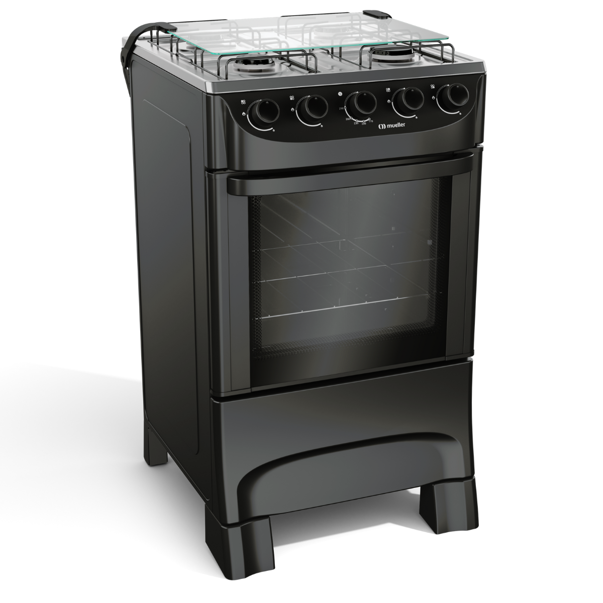 Fogão com 04 Bocas Acendimento Manual MFI4BA Preto Fosco - Mueller ...