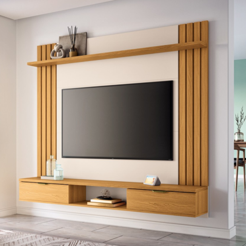 Home Solus Suspenso 1.8 com 2 Portas 3820 Cinamomo/Off White - HB Móveis - Home Solus Suspenso 1 ...