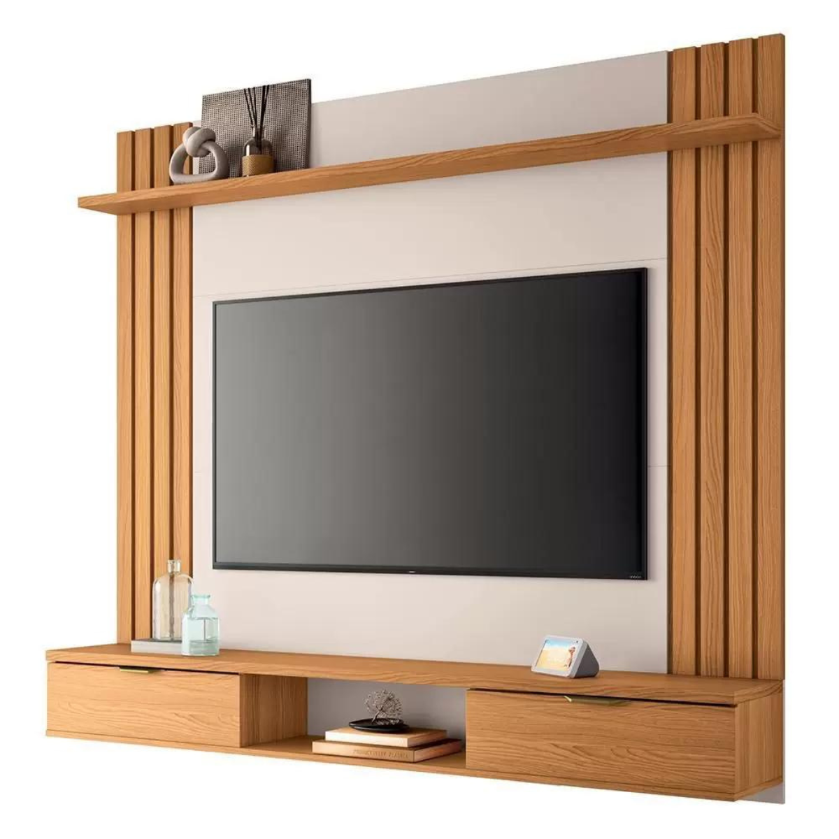 Home Solus Suspenso 1.8 com 2 Portas 3820 Cinamomo/Off White - HB Móveis - Home Solus Suspenso 1 ...