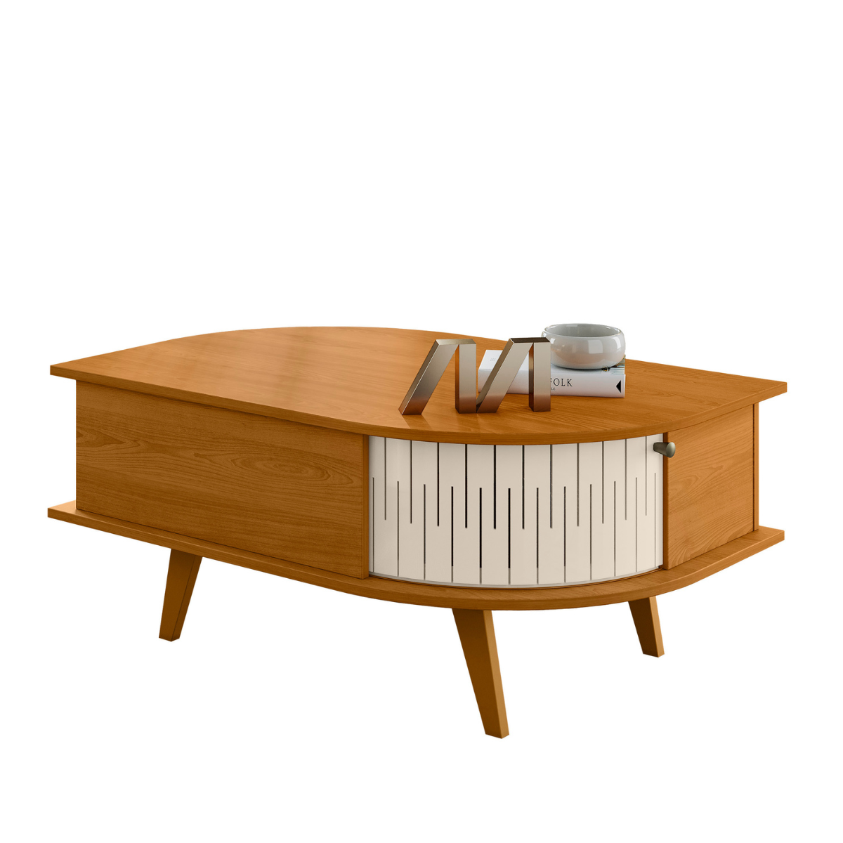 Mesa de Centro Indianápolis 307139 Cinamomo/Off White - Madetec - Mesa de Centro Indianápolis ...