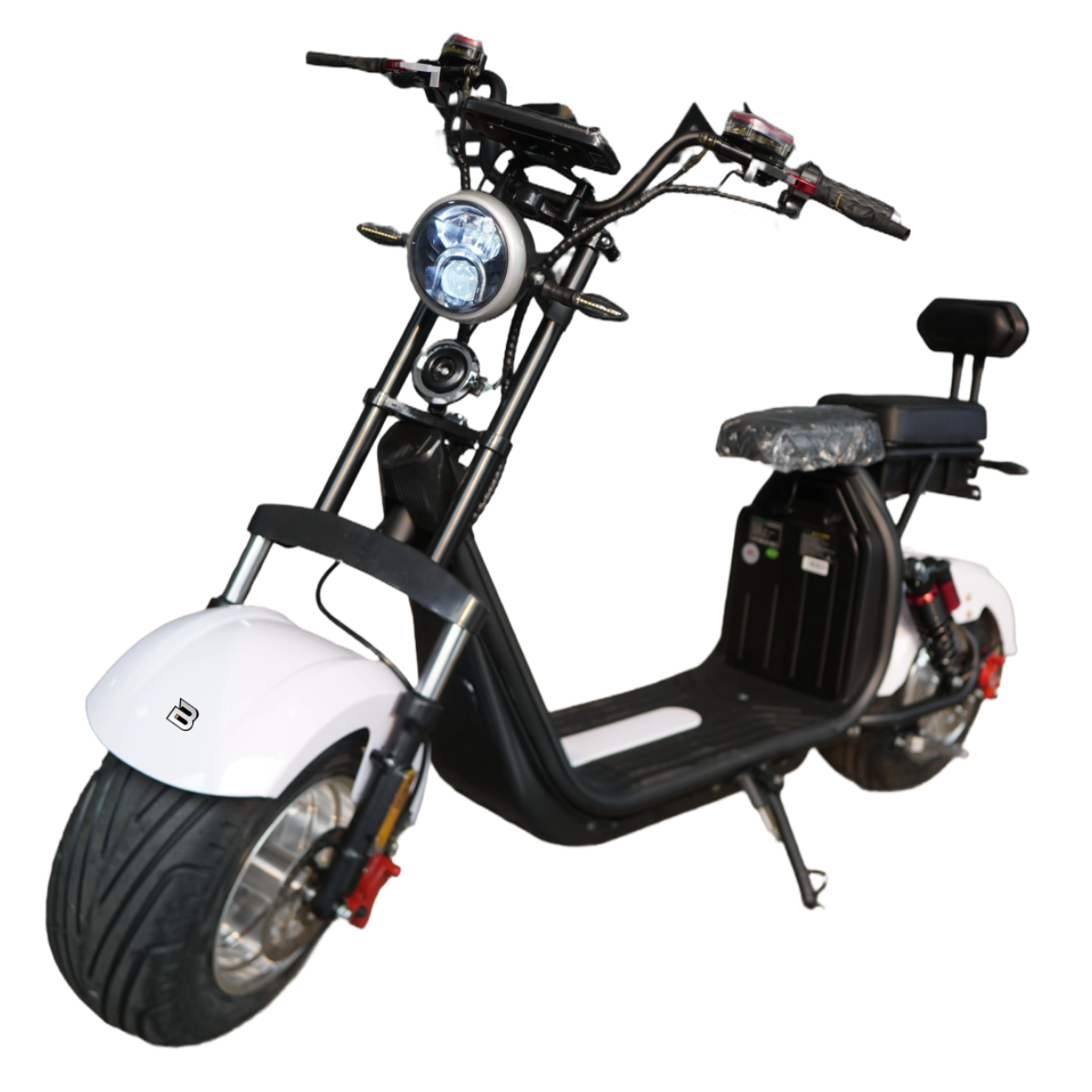 Moto Elétrica Scooter com 2 Baterias SC-20 2000w 67v Branco - BORAM - Moto Elétrica Scooter com ...