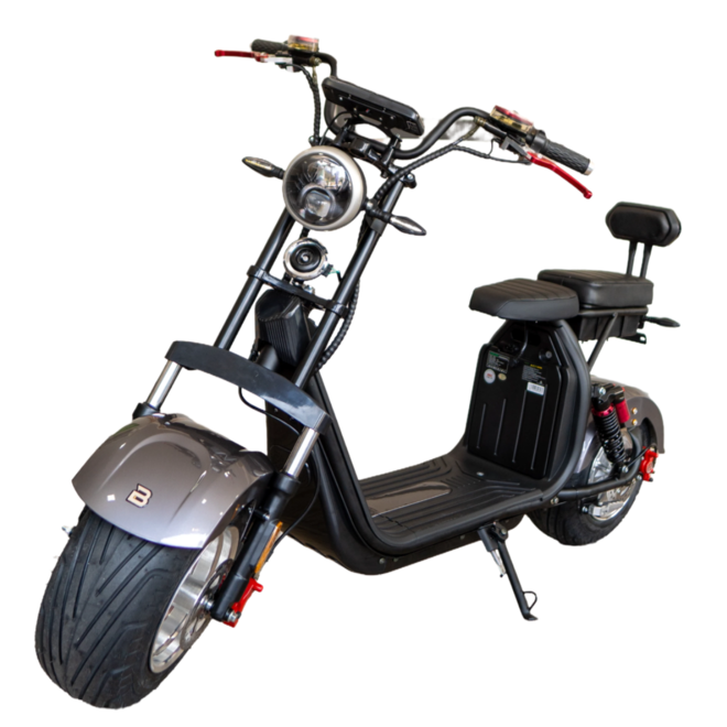 Moto Elétrica Scooter com 2 Baterias SC-20 2000w 67v Cinza - BORAM - Moto Elétrica Scooter com 2 ...
