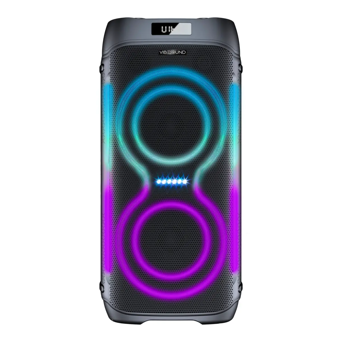 Caixa de Som Amplificada Party Speaker Vibe Sound Bluetooth LED 1000W ...