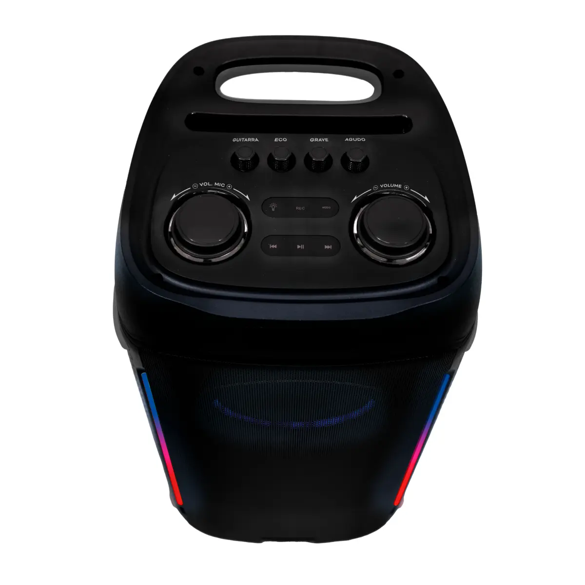 Caixa de Som Amplificada Party Speaker Vibe Sound Bluetooth LED 1000W ...
